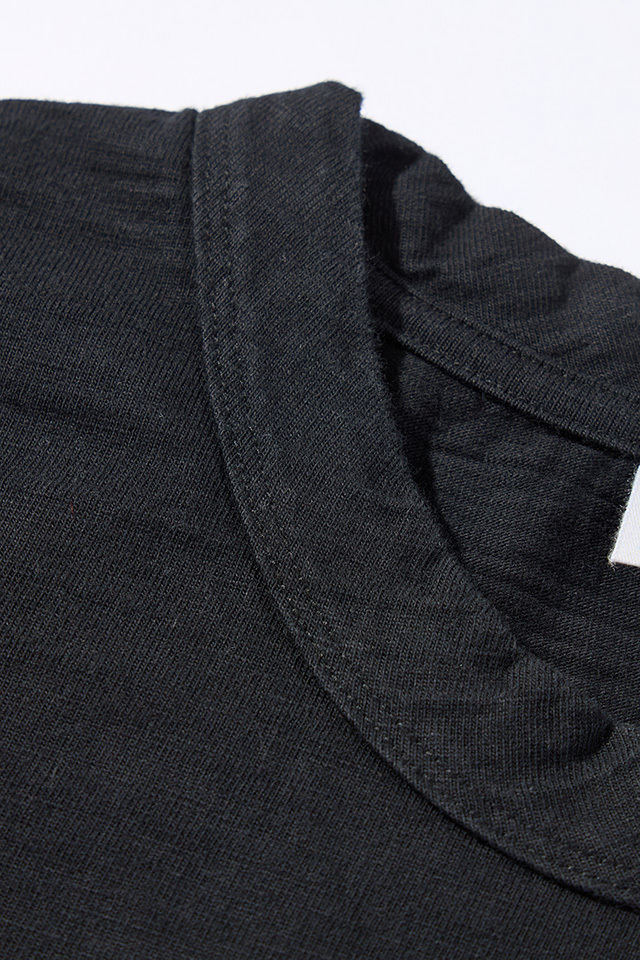 [LS-SLB-5011-BK] 8oz Slub Jersey Long Sleeve T-shirt - Black pure blue ...