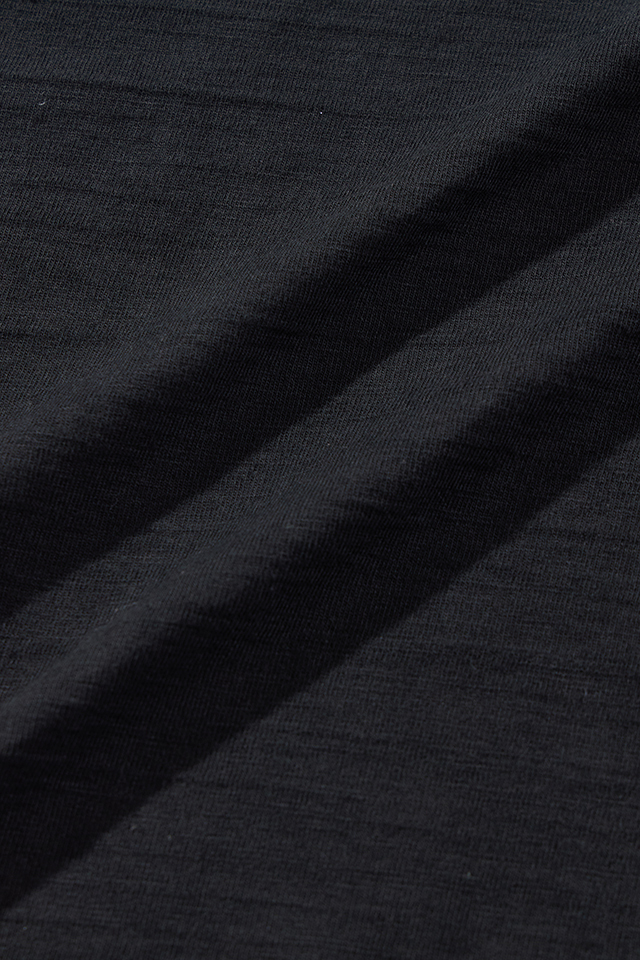 [LS-SLB-5011-BK] 8oz Slub Jersey Long Sleeve T-shirt - Black pure blue ...