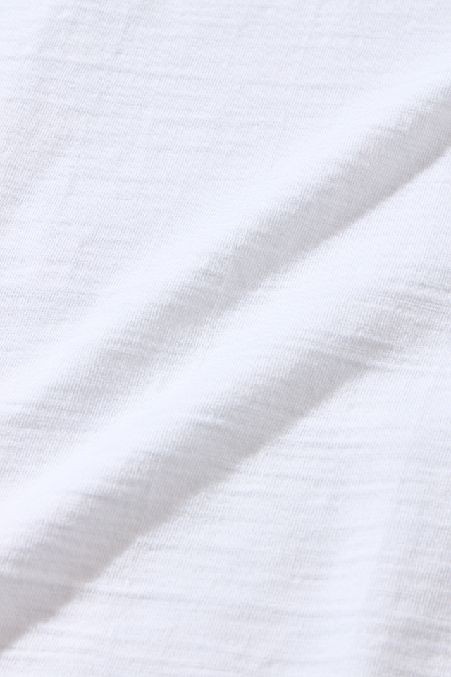 [SS-SLB-5011-WH] 8oz Slub Jersey T-shirt - White pure blue japan