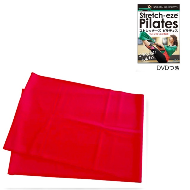 Stretch-eze ストレッチーズ レッド ステッチ赤 Lサイズ+DVDセット