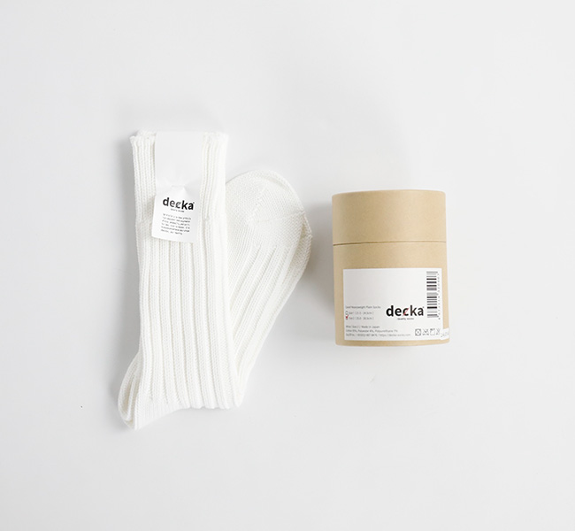 decka デカ Cased Heavy Weight Plain Socks ケースド ヘビー ウェイト ソックス