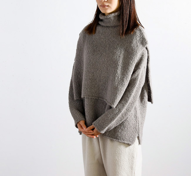 evam eva エヴァムエヴァ アルパカウールスヌード alpaca wool snood E223G175