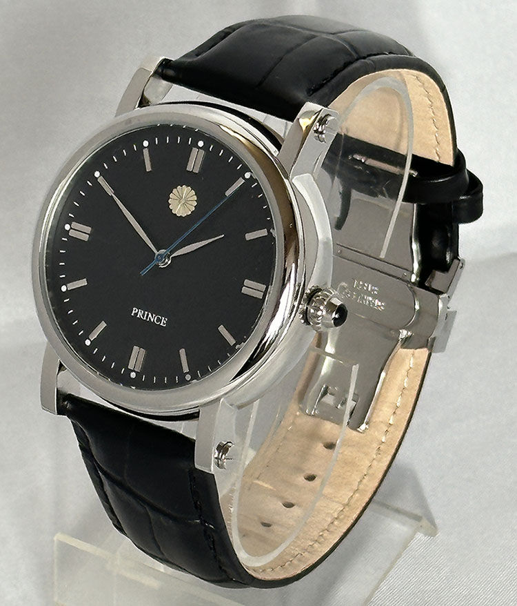 PRINCE自動巻き腕時計「皇室時計」黒文字盤PAT126