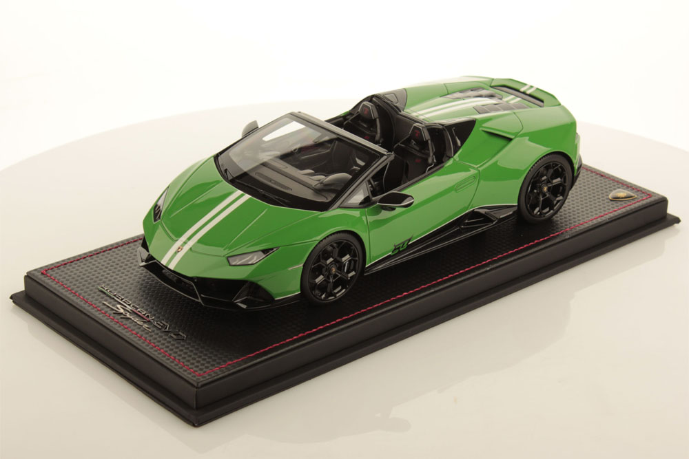 MR collection LAMBO037SB 1/18 Lamborghini Huracan Evo Spyder Verde ...