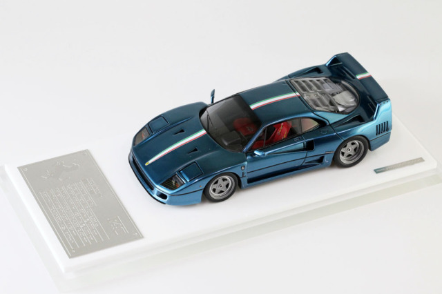 SCM Model 1/43 Ferrari F40 Chrome Mirage Blue limited 30pcs ミニカー専門店 ラクーンオート