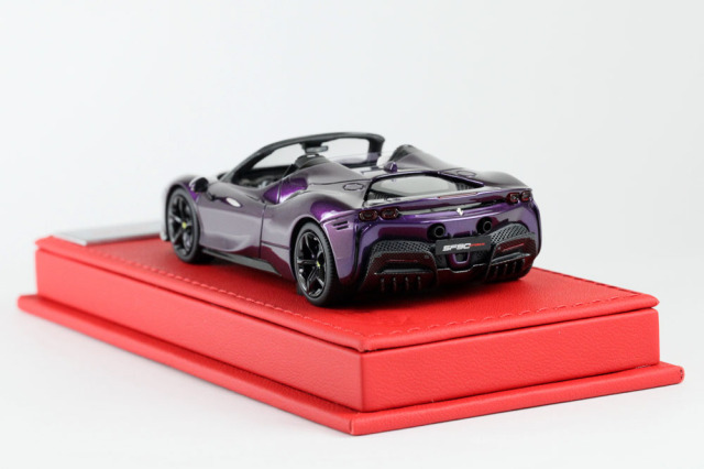 BBR Deluxe CDL358 Ferrari SF90 Spider Viola Hong Kong (Red Leather Base ...