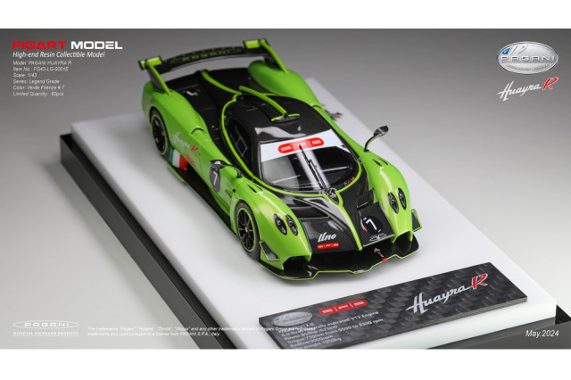 FIGART MODEL FG43-LG-0001E 1/43 Pagani Huaira R Verde Firenze #7 (Green ...