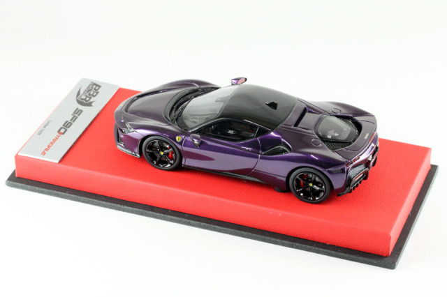 BBR RACE43-132 Ferrari SF90 Stradale Violet (Red leather Base) Limited ...