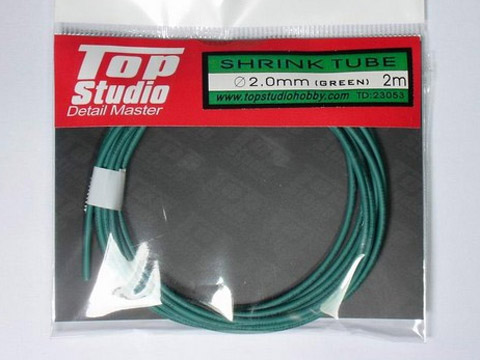 TOP STUDIO TD23053 2.0mm Shrink Tube Green ミニカー専門店 ラクーンオート