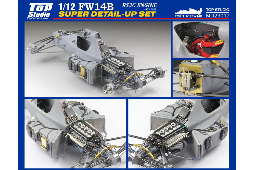 TOP STUDIO MD29017 1/12 Williams FW14B Super Detail-up Set RS3C Engine ...