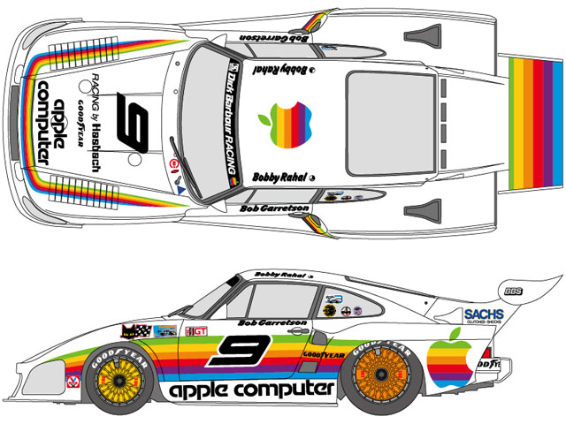 SHUNKO D465 1/24 Porsche 935 K3 apple 1980 IMSA decal set (for Nunu ...