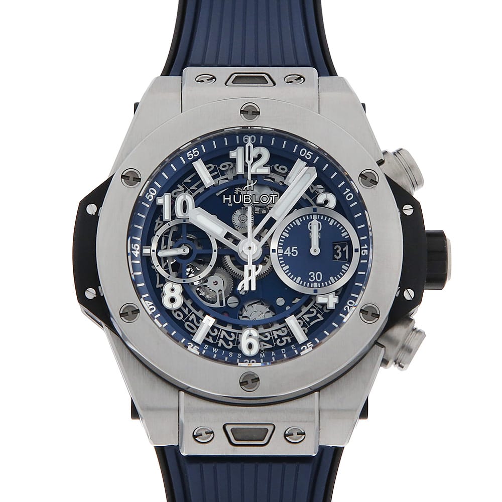 441.NX.5171.RX スケルトン HUBLOT（ウブロ）ビッグバン ウニコ チタニウム ブルー 中古 | 東京・大阪の高級ブランド時計 ...