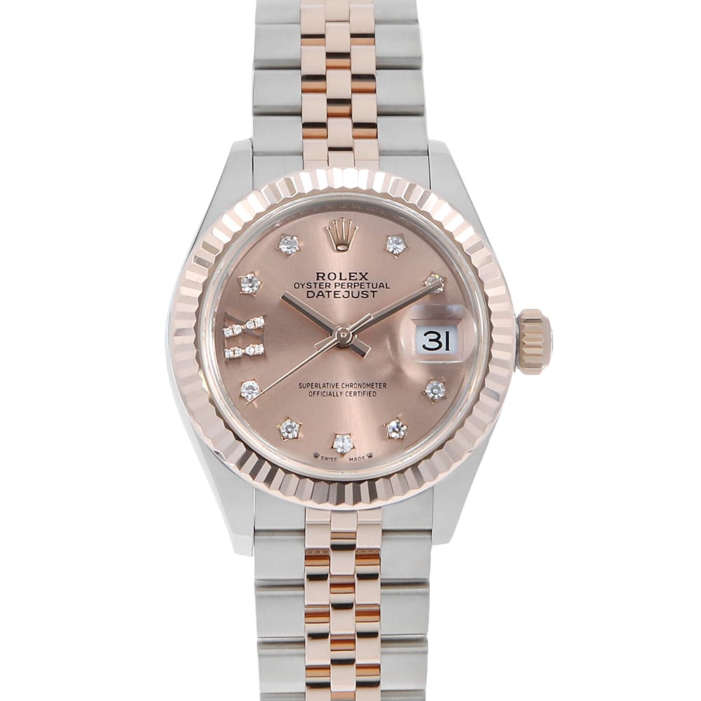 279171G ロゼ(ローズ) ROLEX（ロレックス）デイトジャスト 9Pスターダイヤ IXダイヤ 中古 | 東京・大阪の高級ブランド時計の ...