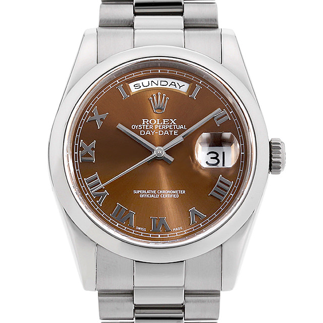 118209 ROLEX（ロレックス） デイデイト ハバナ/ローマ 中古 | 東京・大阪の高級ブランド時計の販売・通販ならGINZA ...