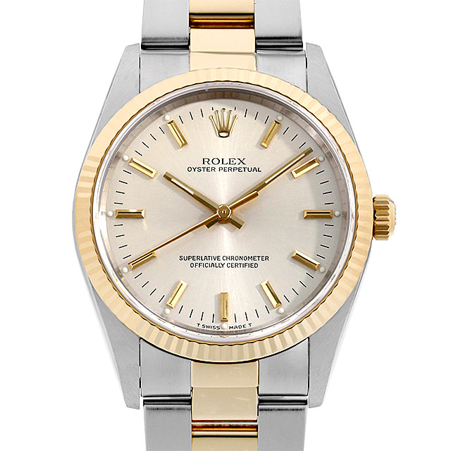 14233 ROLEX（ロレックス） オイスターパーペチュアル シルバー/バー 中古 | 東京・大阪の高級ブランド時計の販売・通販なら ...