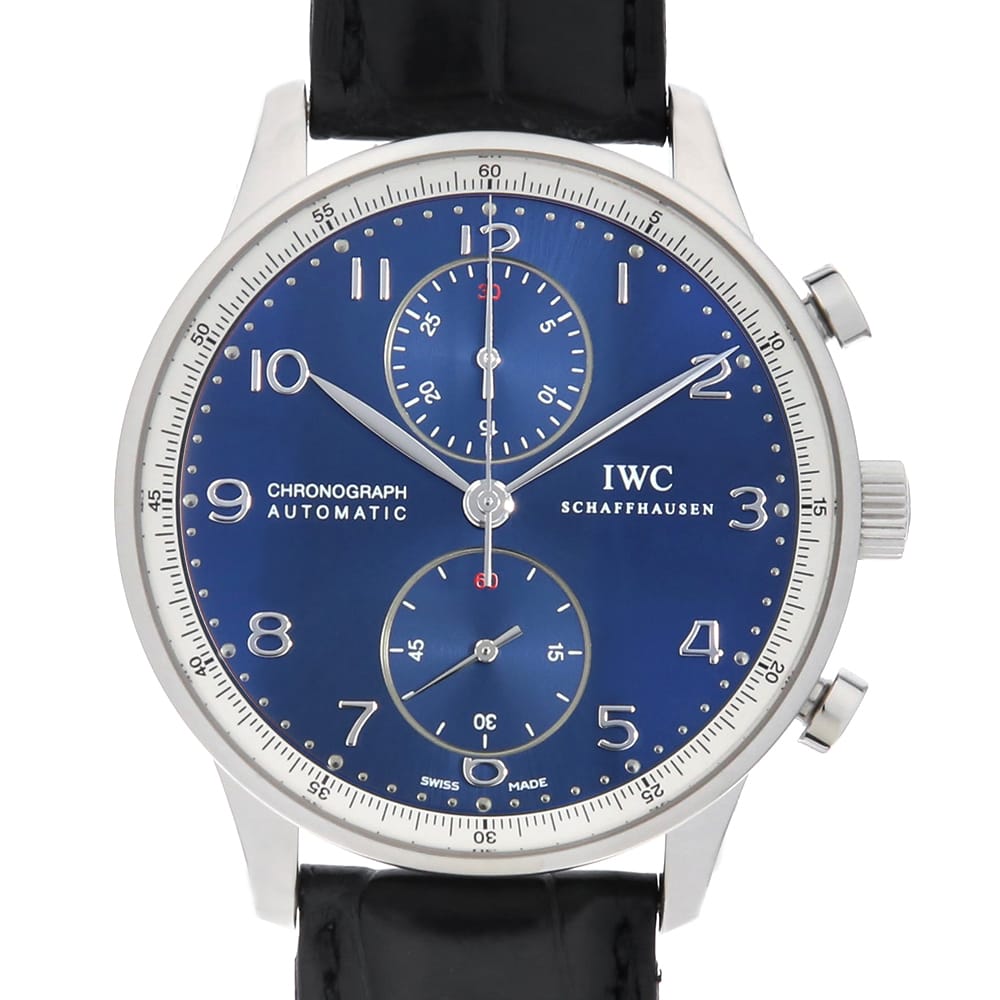 IW371432 ブルー IWC ポルトギーゼ クロノグラフ ローレウス 中古 | 東京・大阪の高級ブランド時計の販売・通販ならGINZA ...