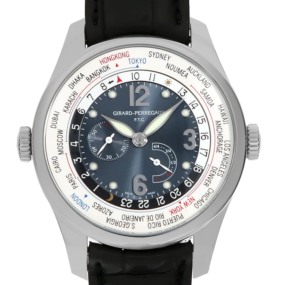 49850-11-254-BA6A ブルー Girard-Perregaux（ジラールペルゴ）WW.TC フィナンシャル パワーリザーブ 中古 ...