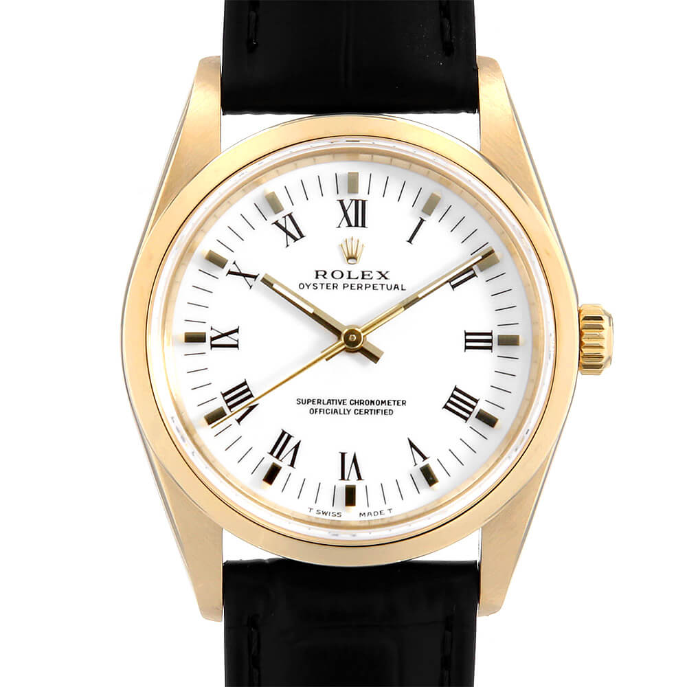 14208 ホワイト ROLEX（ロレックス）オイスターパーペチュアル 中古 | 東京・大阪の高級ブランド時計の販売・通販ならGINZA ...