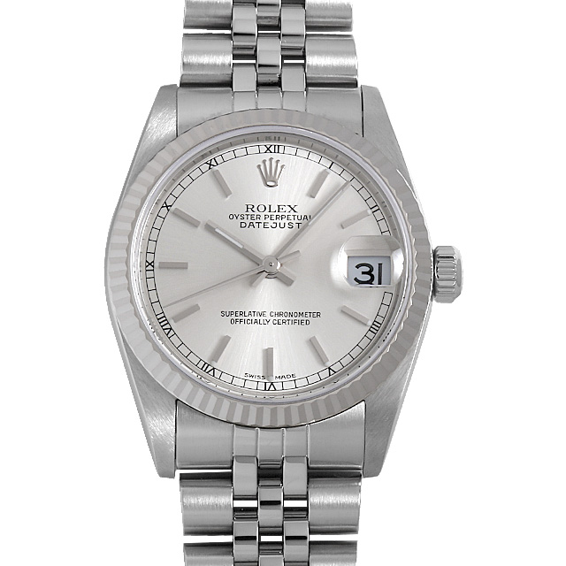 78274 ROLEX（ロレックス） デイトジャスト シルバー/バー 中古 | 東京・大阪の高級ブランド時計の販売・通販ならGINZA ...