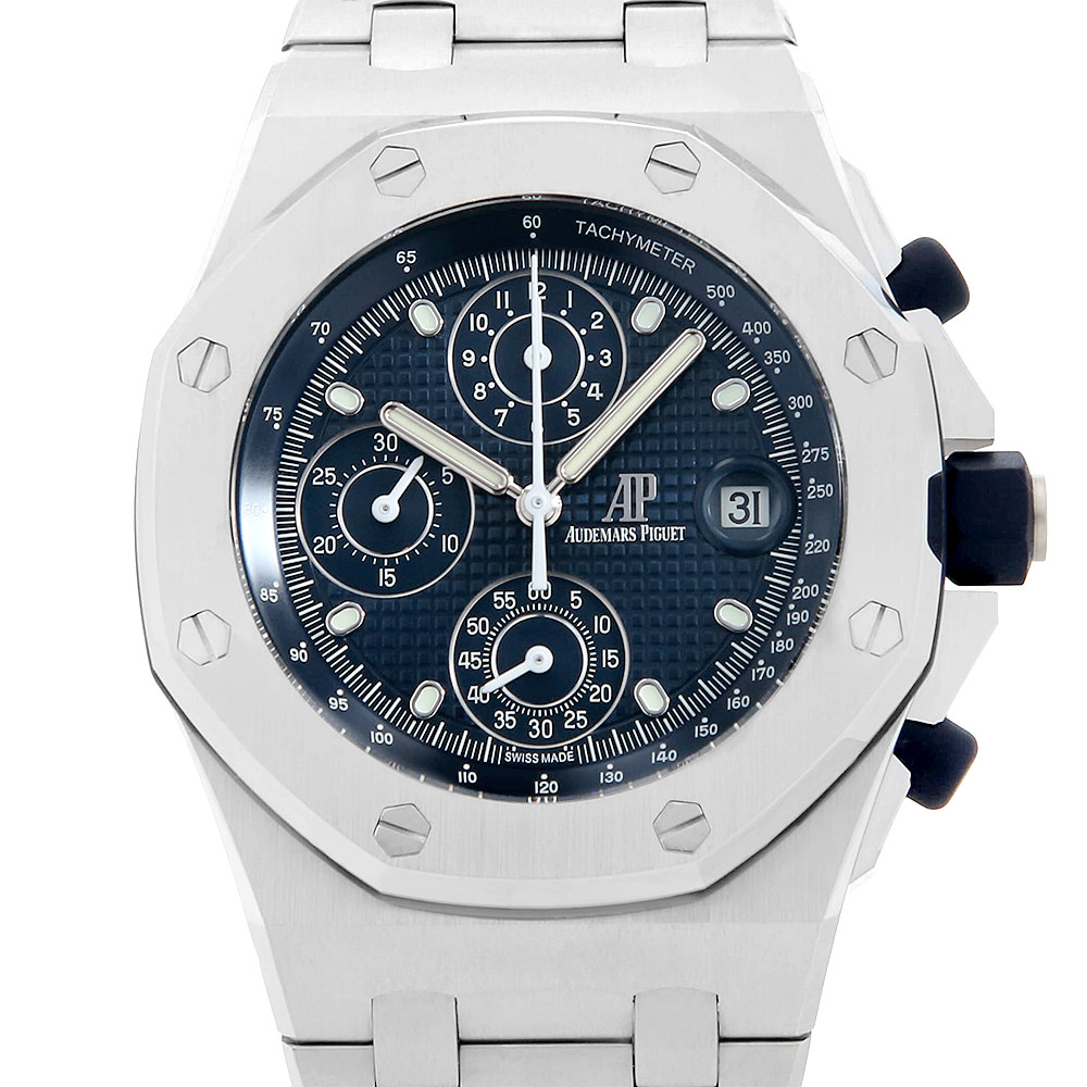 26238ST.OO.2000ST.01 ブルー AUDEMARS PIGUET（オーデマピゲ）ロイヤルオーク オフショア クロノグラフ 中古 ...