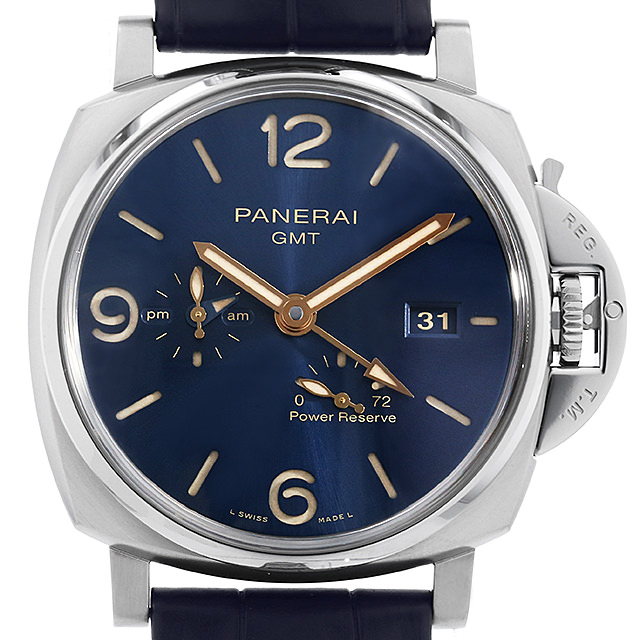 PAM00964 PANERAI（パネライ） ルミノール ドゥエ 3デイズ GMT パワーリザーブ オートマティック アッチャイオ 中古 ...