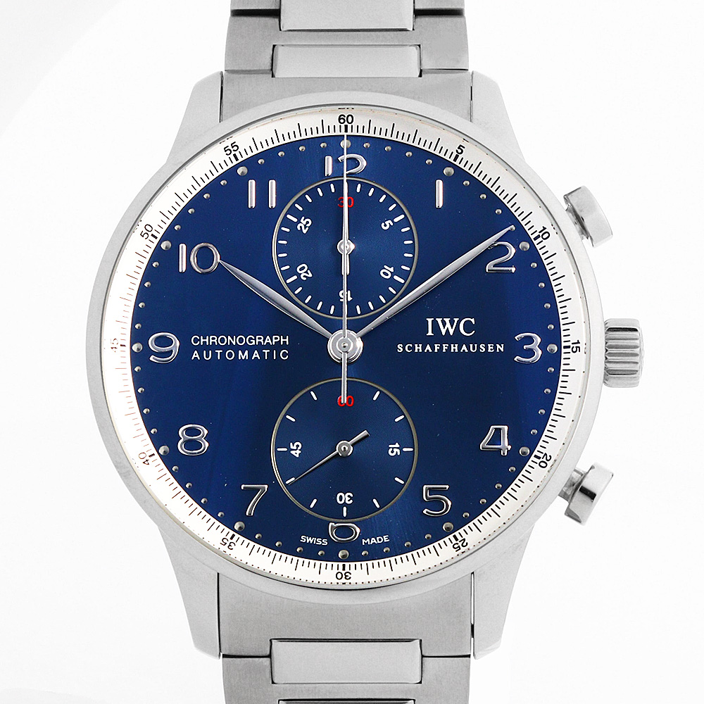 IW371432 ブルー IWC ポルトギーゼ クロノグラフ ローレウス 中古 | 東京・大阪の高級ブランド時計の販売・通販ならGINZA ...
