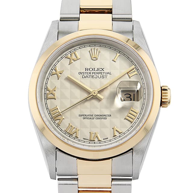 16203 アイボリーピラミッド/ローマ P番 ROLEX（ロレックス） デイトジャスト 中古 | 東京・大阪の高級ブランド時計の販売・通販 ...