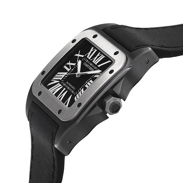 W2020010 Cartier（カルティエ） サントス100 カーボンLM 中古 | 東京・大阪の高級ブランド時計の販売・通販ならGINZA ...