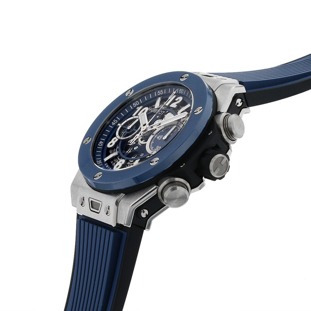 421.NL.5170.RX スケルトン HUBLOT（ウブロ）ビックバン ウニコ チタニウム ブルーセラミック 中古 | 東京・大阪の高級ブランド時計の販売・通販ならGINZA RASIN ...