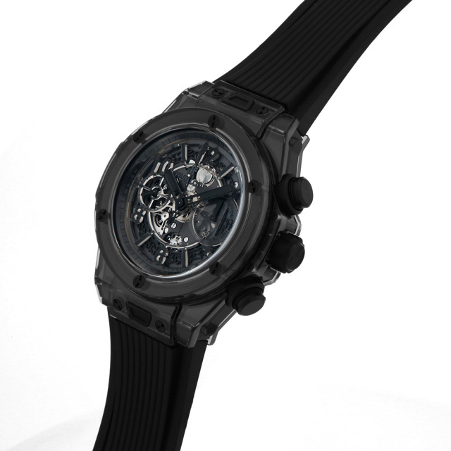 411.JB.4901.RT スケルトン HUBLOT（ウブロ）ビッグバン ウニコ サファイア オールブラック 限定生産500本 中古 ...