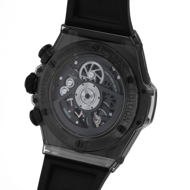 411.JB.4901.RT スケルトン HUBLOT（ウブロ）ビッグバン ウニコ サファイア オールブラック 限定生産500本 中古 ...