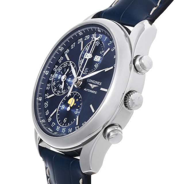 L2.673.4.92.0 LONGINES（ロンジン） マスターコレクション クロノグラフ トリプルカレンダー ムーンフェイズ 中古 ...