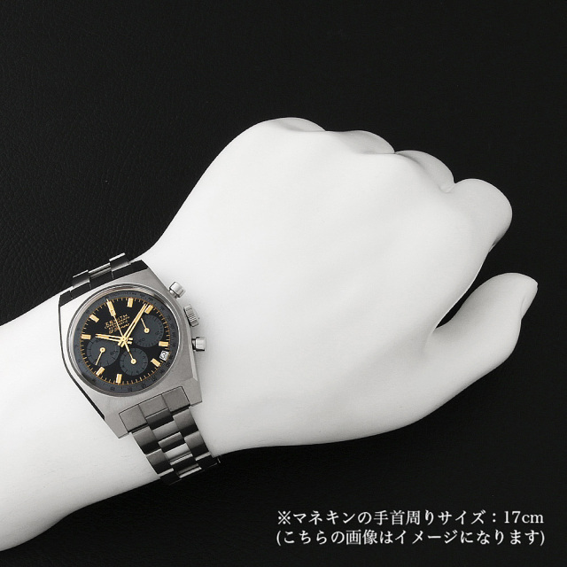 95.L384-2.400/27.M384 ブラック×グレー ZENITH（ゼニス）クロノマスター リバイバル ルパン三世50周年記念 中古 ...