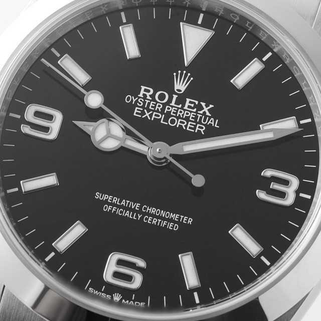 224270 ブラック ROLEX（ロレックス）エクスプローラー40 中古 | 東京・大阪の高級ブランド時計の販売・通販ならGINZA ...