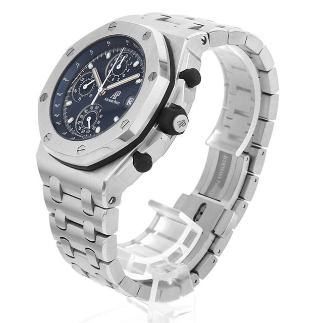 26238ST.OO.2000ST.01 ブルー AUDEMARS PIGUET（オーデマピゲ）ロイヤルオーク オフショア クロノグラフ 中古 ...