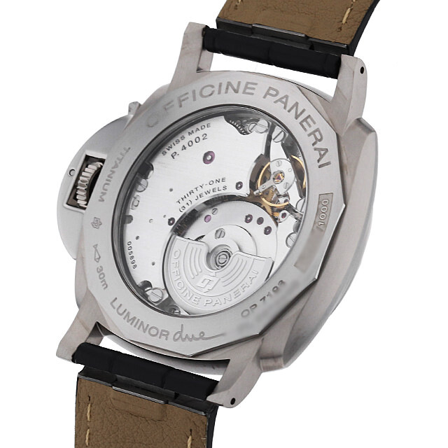 PAM00964 PANERAI（パネライ） ルミノール ドゥエ 3デイズ GMT パワーリザーブ オートマティック アッチャイオ 中古 ...