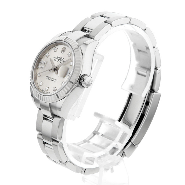 279174G シルバー ROLEX（ロレックス）デイトジャスト IXダイヤ 中古 | 東京・大阪の高級ブランド時計の販売・通販ならGINZA ...