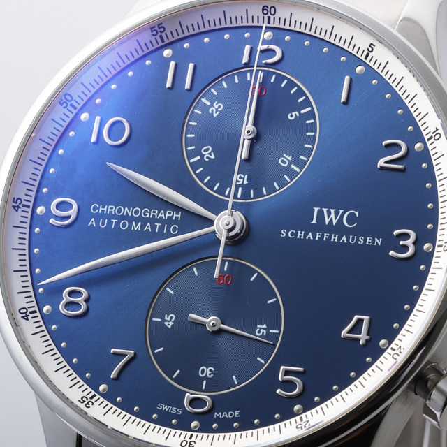 IW371432 ブルー IWC ポルトギーゼ クロノグラフ ローレウス 中古 | 東京・大阪の高級ブランド時計の販売・通販ならGINZA ...