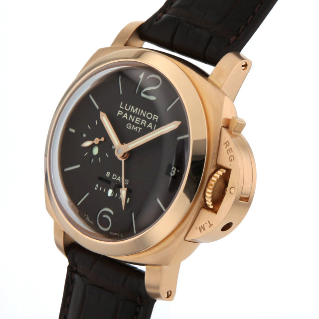 PAM00289 ブラウン PANERAI（パネライ）ルミノール1950 8デイズ GMT オロローザ 中古 | 東京・大阪の高級ブランド時計 ...