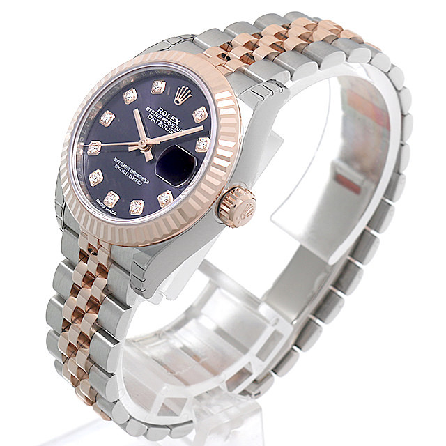 279171G ROLEX（ロレックス） デイトジャスト28 10Pダイヤ パープル(オーベルジーヌ) 新品 | 東京・大阪の高級ブランド時計 ...
