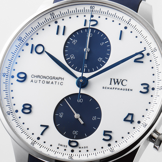 IW371620 ホワイト×ブルー IWC ポルトギーゼ・クロノグラフ 新品 | 東京・大阪の高級ブランド時計の販売・通販ならGINZA ...