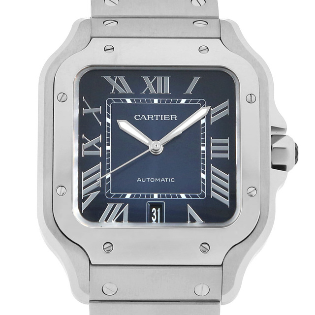 WSSA0071 ブルー Cartier（カルティエ）サントス ドゥ カルティエ LM 新品 | 東京・大阪の高級ブランド時計の販売・通販なら ...