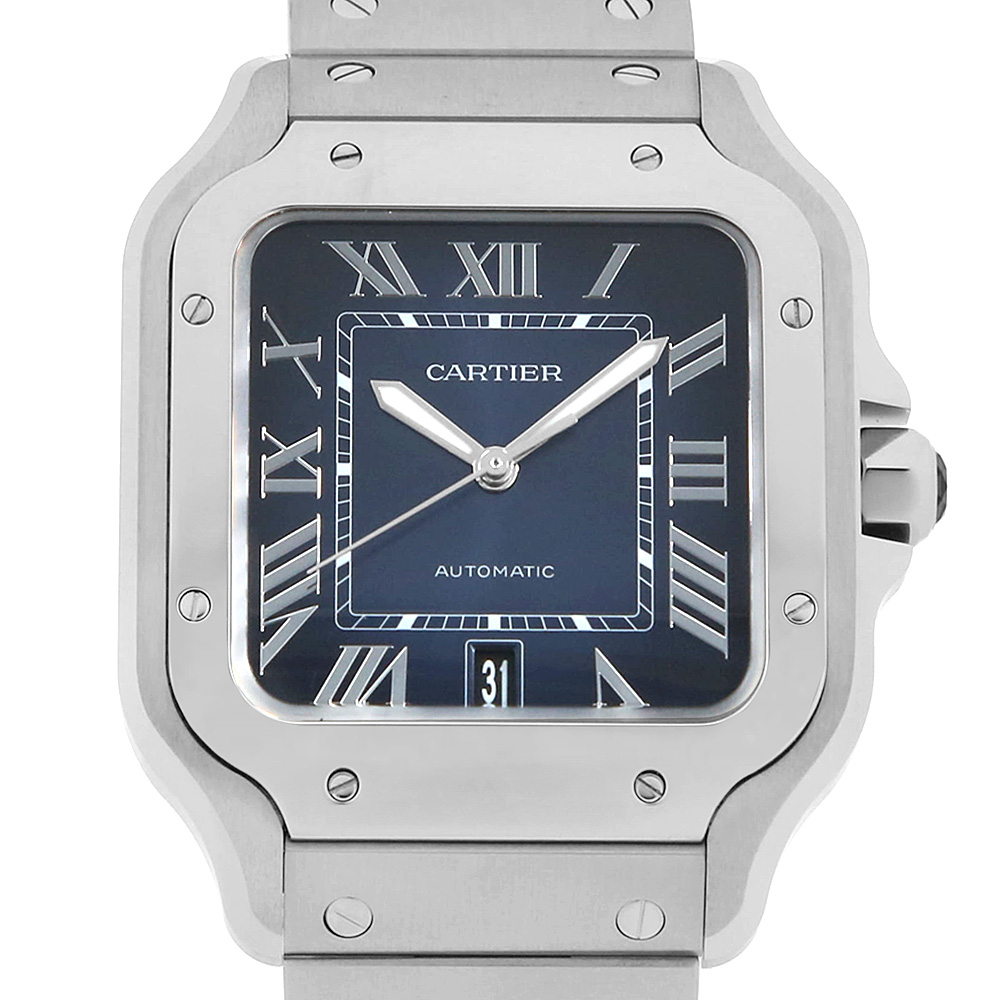 WSSA0071 ブルー Cartier（カルティエ）サントス ドゥ カルティエ LM 新品 | 東京・大阪の高級ブランド時計の販売・通販なら ...