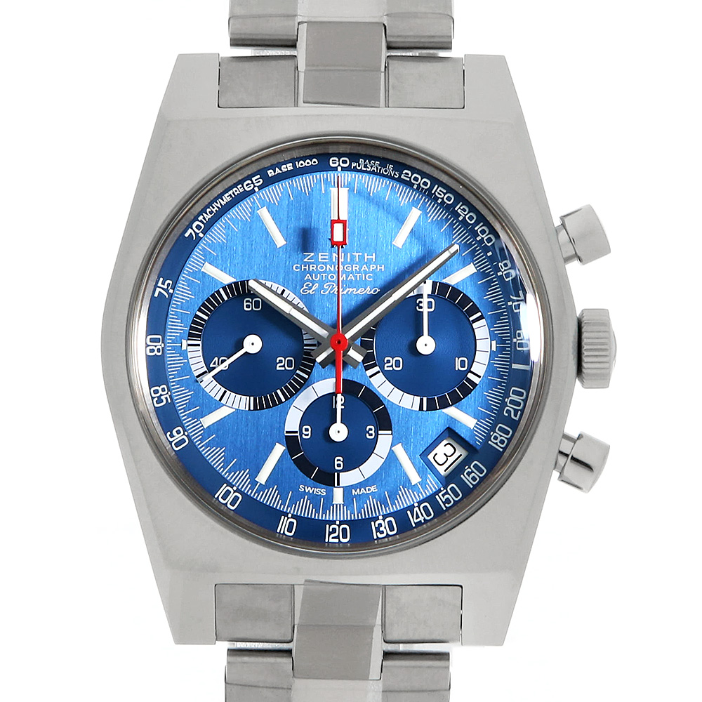 95.A3818.400/51.M3818 ブルー ZENITH（ゼニス）クロノマスター リバイバル エル・プリメロ A3818 エアウェイト ...