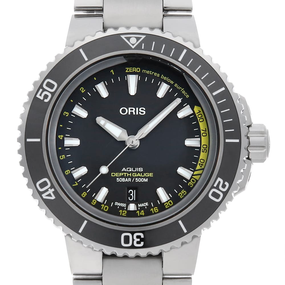 01 733 7755 4154-Set MB ブラック Oris（オリス）アクイス デプスゲージ 新品 | 東京・大阪の高級ブランド時計の ...