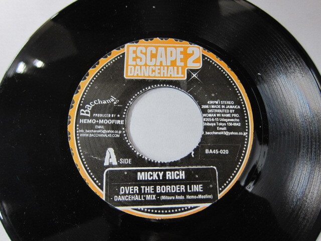 Aside MICKY RICH / OVER THE BORDER LINE - DANCEHALL MIX - （MITSURU ANDO ...