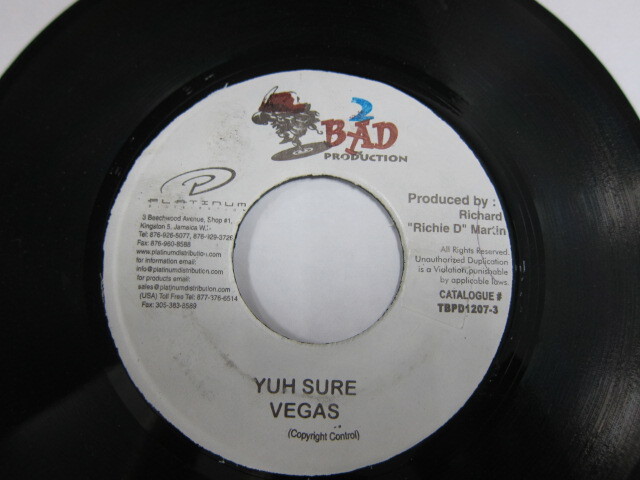 MR.VEGAS / YOU SURE / FAITH RIDDIM / 2 BAD PRO ロッカーズアイランド