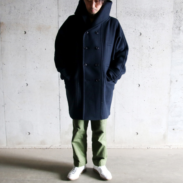HACKNEY UNION WORKHOUSE (ハックニーユニオンワークハウス) [FISHERMAN COAT LONG] フィッシャーマンコート (HEATHER)