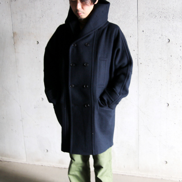 HACKNEY UNION WORKHOUSE (ハックニーユニオンワークハウス) [FISHERMAN COAT LONG] フィッシャーマンコート (HEATHER)