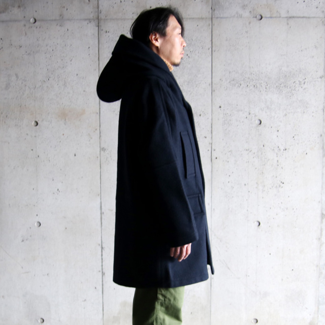 HACKNEY UNION WORKHOUSE (ハックニーユニオンワークハウス) [FISHERMAN COAT LONG] フィッシャーマンコート (HEATHER)